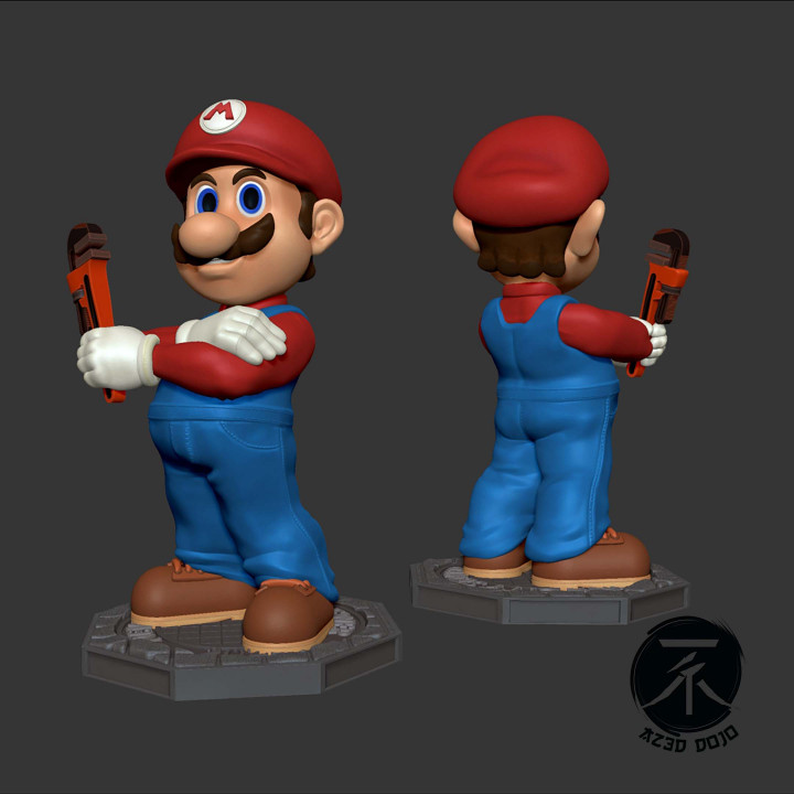 3D Printable Mario Stillson Wrench by AZ3DDojo Official