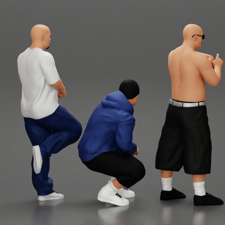 3D Printable The 5 Gangster Homies Collection by 3DGeschaft Miniatures ...