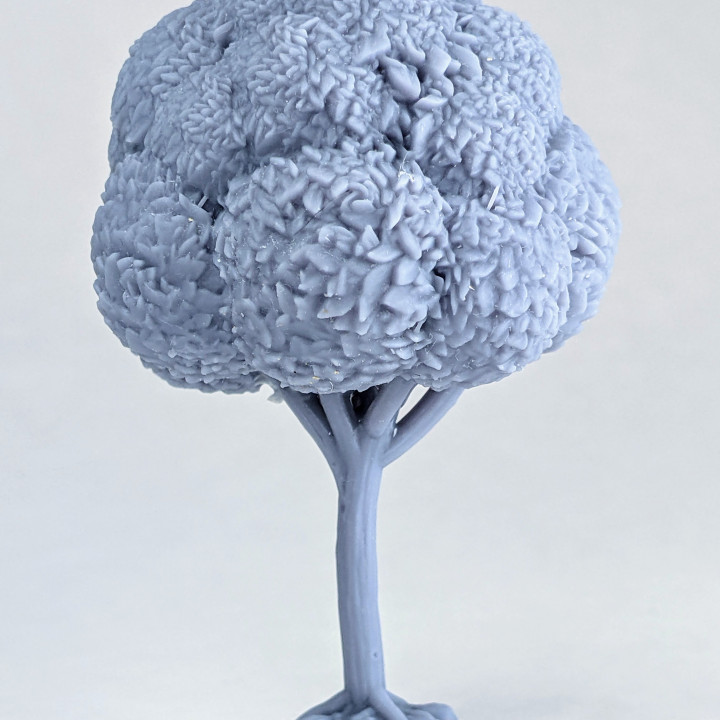 3D Printable Bush & Tree Set by Custom Miniature Maker