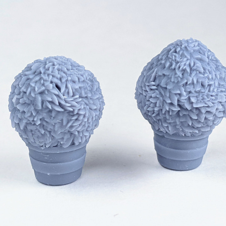 3D Printable Bush & Tree Set by Custom Miniature Maker