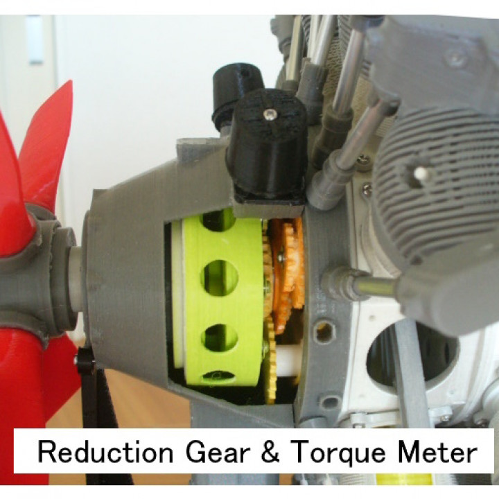 3D Printable Radial Engine, Turbo-Compound, 18 Cylinder, Post-World War ...