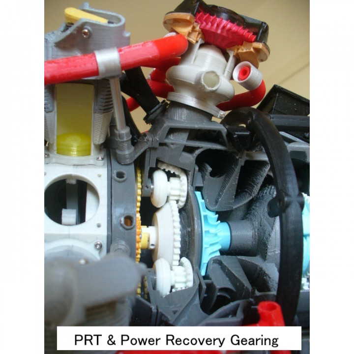 3D Printable Radial Engine, Turbo-Compound, 18 Cylinder, Post-World War ...