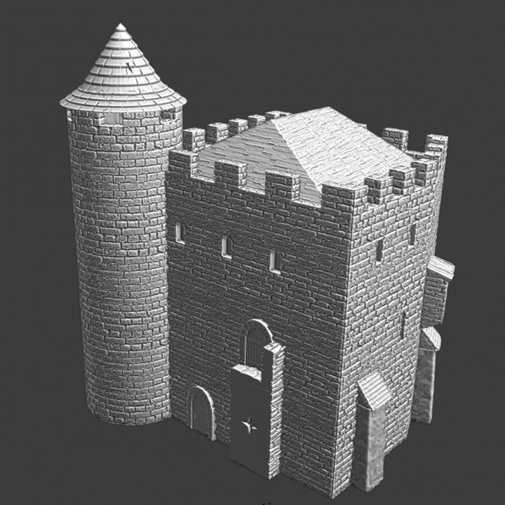 3D Printable Keep - Medieval Modular Crusader Castle Model by Northern ...
