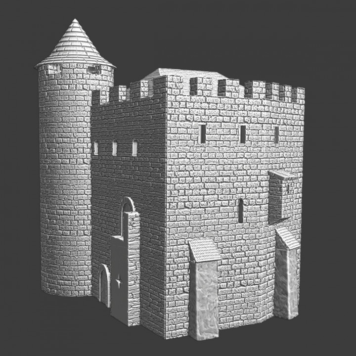 3D Printable Keep - Medieval Modular Crusader Castle Model by Northern ...