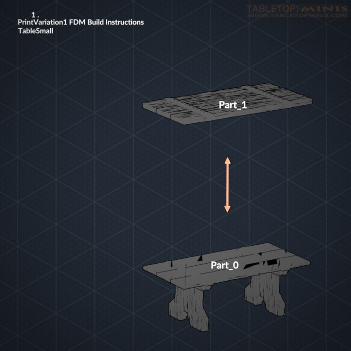 3D Printable Banquet Table by TableTopMinis