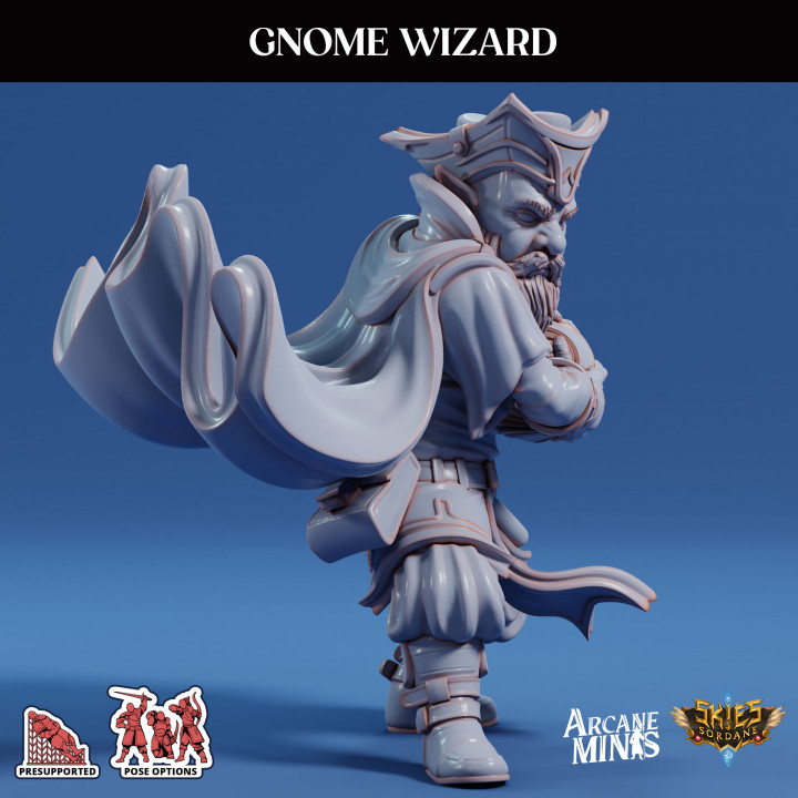 3D Printable Gnome Wizard - Pirate by Sordane Publishing