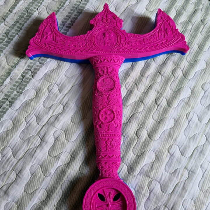 3D Printable Medieval hilt sword by Eduardo Germani Martins