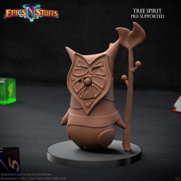 3D Printable Tree Spirit 5A Miniature - Pre-Supported by Epics N Stuffs