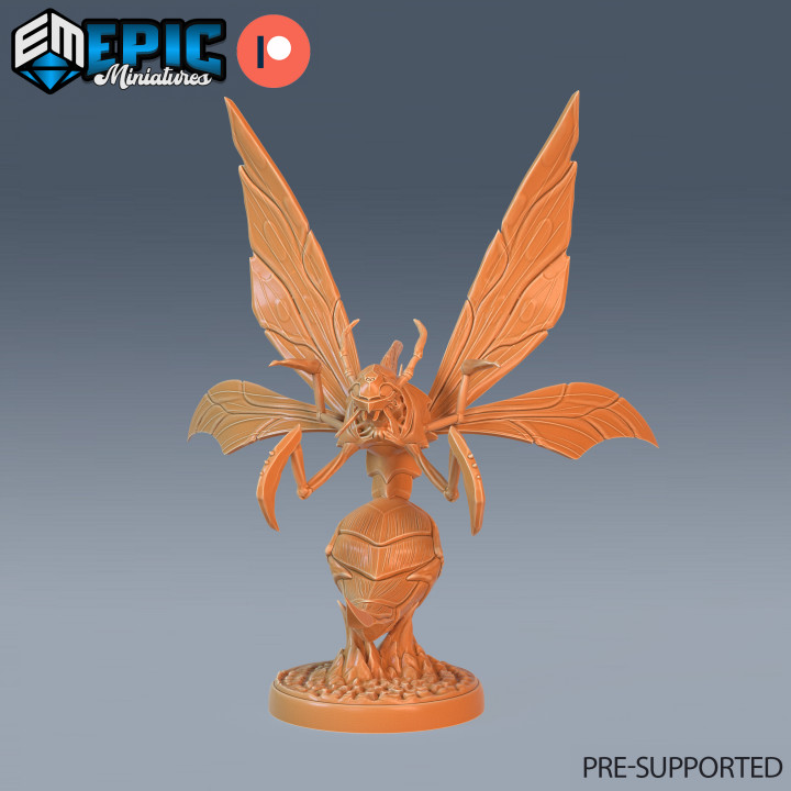 3D Printable Carrion Bug & Wasp Set / Giant Centipede & Winged Insect ...