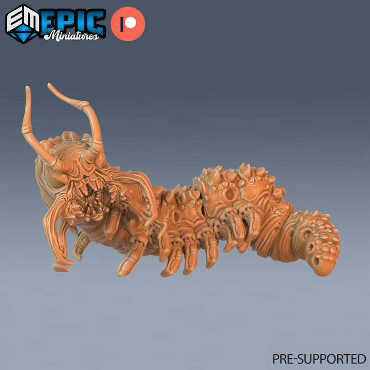 3D Printable Carrion Bug & Wasp Set / Giant Centipede & Winged Insect ...