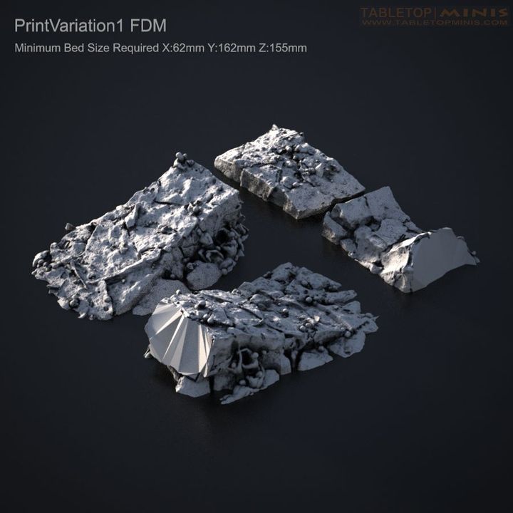 3D Printable Stone Bridge River Styx by TableTopMinis