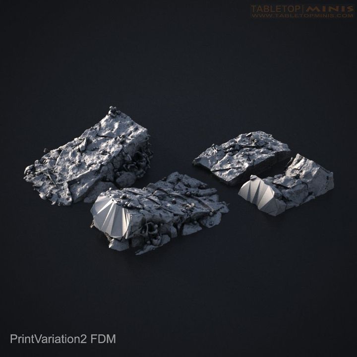 3D Printable Stone Bridge River Styx by TableTopMinis