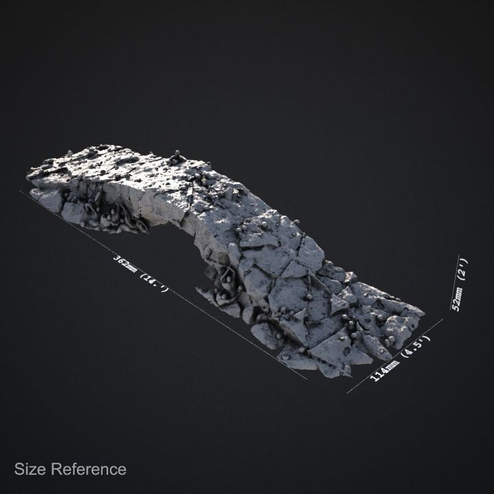 3D Printable Stone Bridge River Styx by TableTopMinis