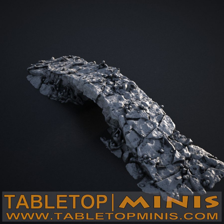 3D Printable Stone Bridge River Styx by TableTopMinis