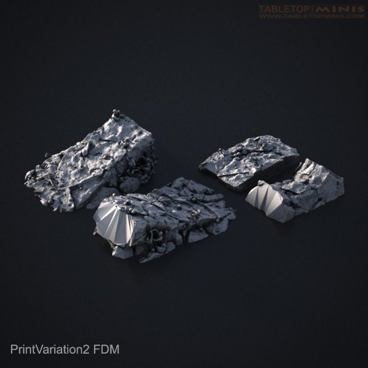 3D Printable Stone Bridge River Styx by TableTopMinis