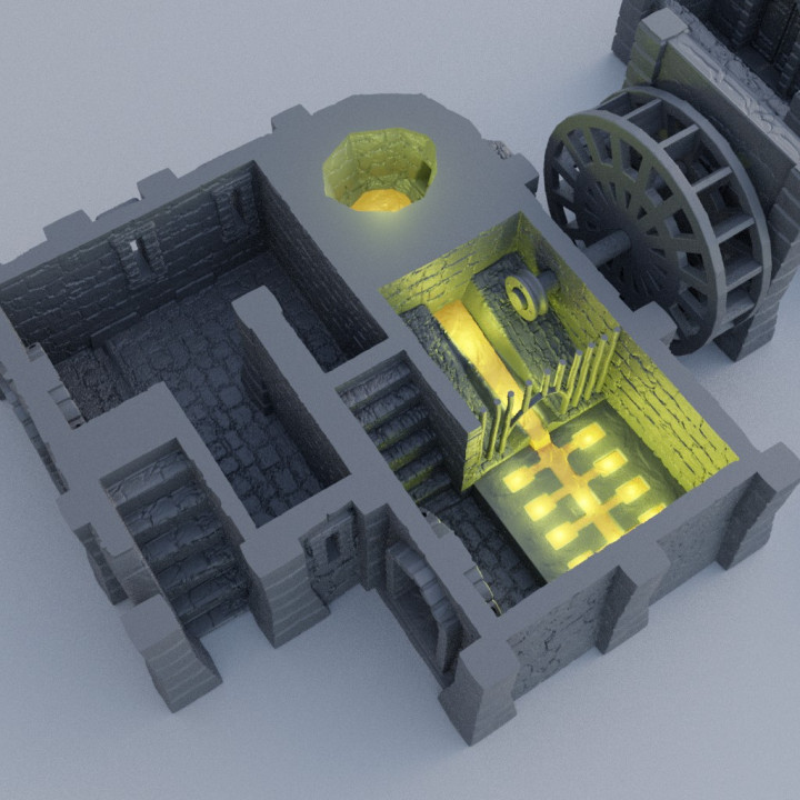 3D Printable Medieval Foundry- Tabletop Terrain - 28 MM by MiniatureLand
