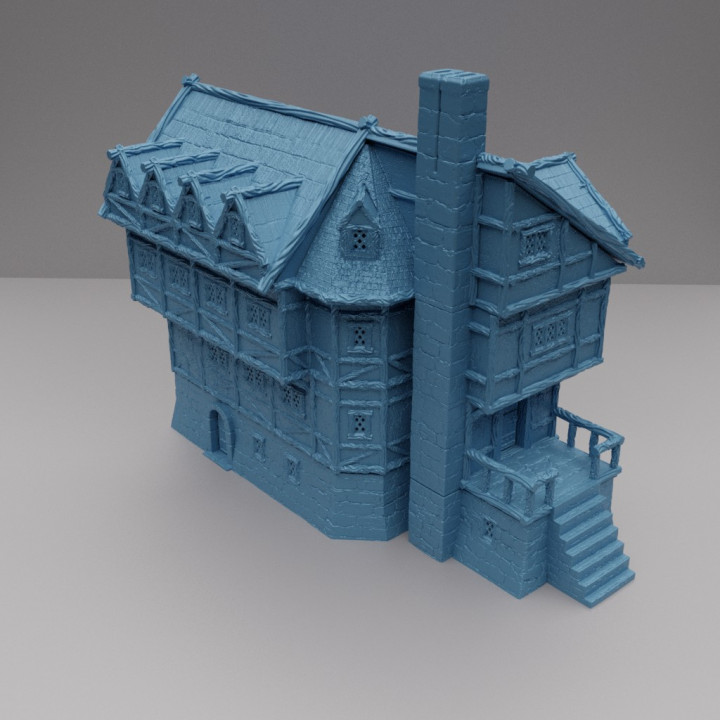 3D Printable Medieval Townhall - Tabletop Terrain - 28 MM by MiniatureLand