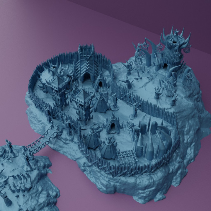 3D Printable Modular Goblin Camp - Tabletop Terrain - 28 MM by ...
