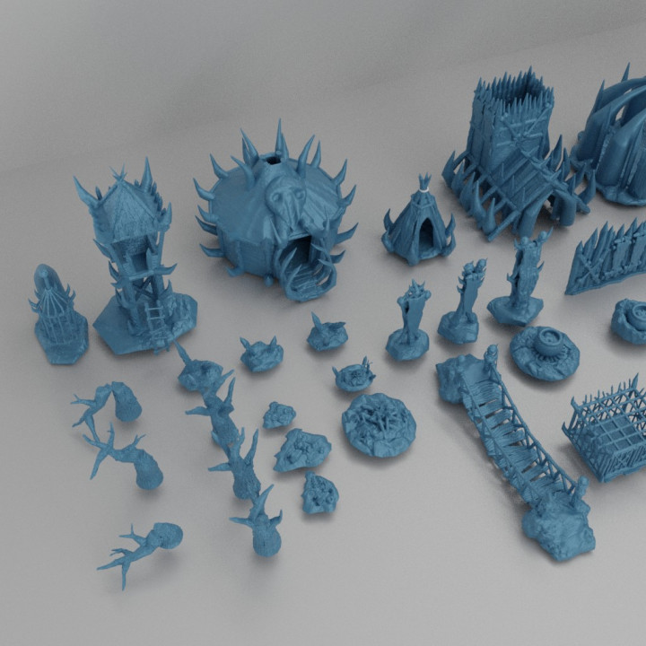 3D Printable Modular Goblin Camp - Tabletop Terrain - 28 MM by ...