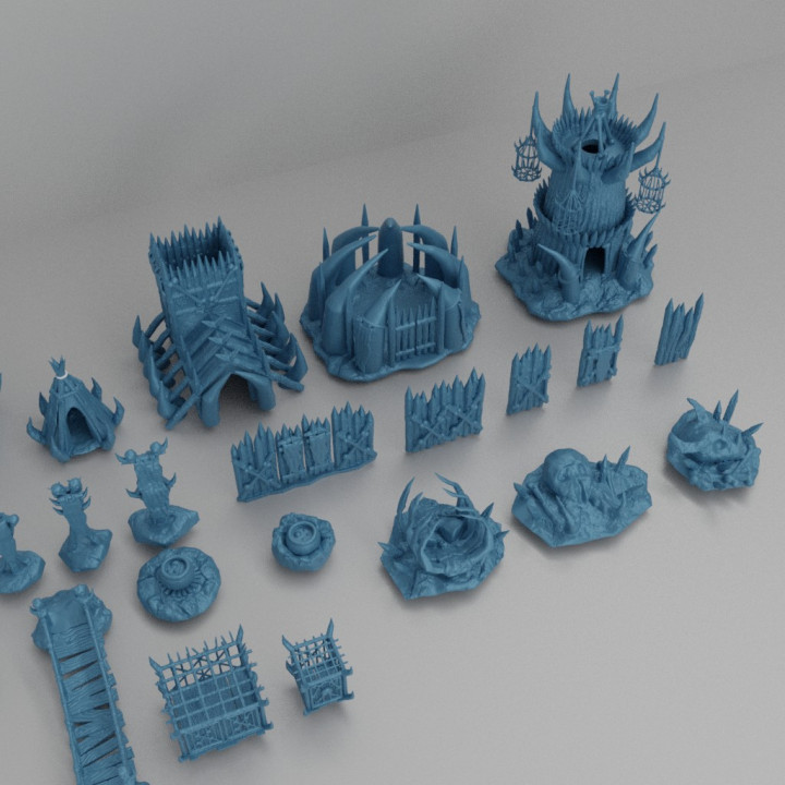 3D Printable Modular Goblin Camp - Tabletop Terrain - 28 MM by ...
