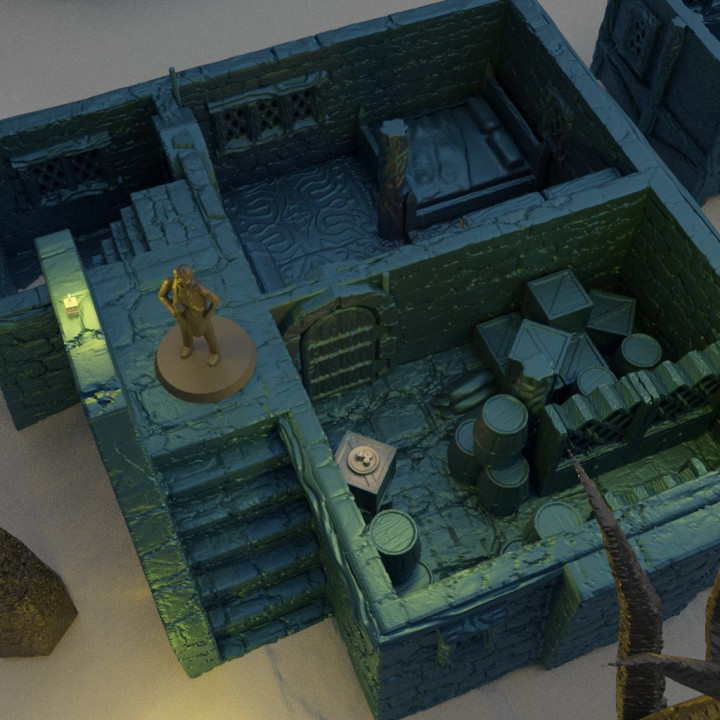 3D Printable Old Forest Inn - Tabletop Terrain - 28 MM by MiniatureLand