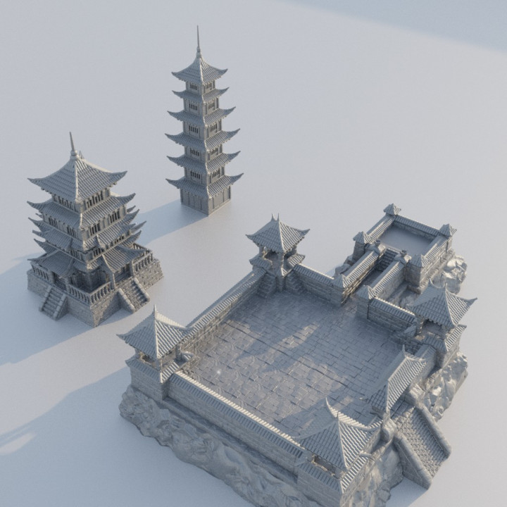 3D Printable Samurai Temple - Tabletop Terrain - 28 MM by MiniatureLand