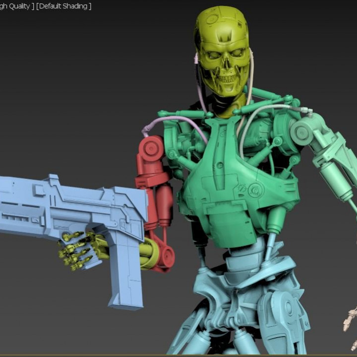 3D Printable XTerminators T-800 Endoskeleton by SKYNET