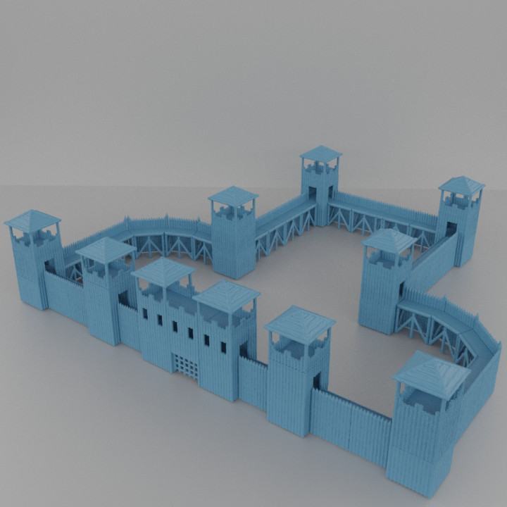 3D Printable Modular Wooden Castle - Tabletop Terrain - 28 MM by ...