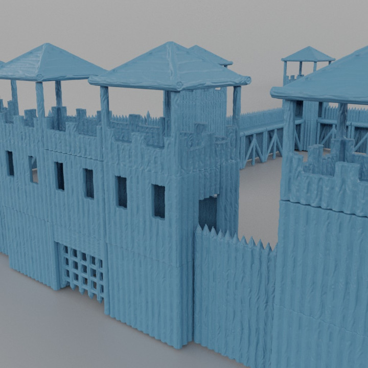 3D Printable Modular Wooden Castle - Tabletop Terrain - 28 MM by ...