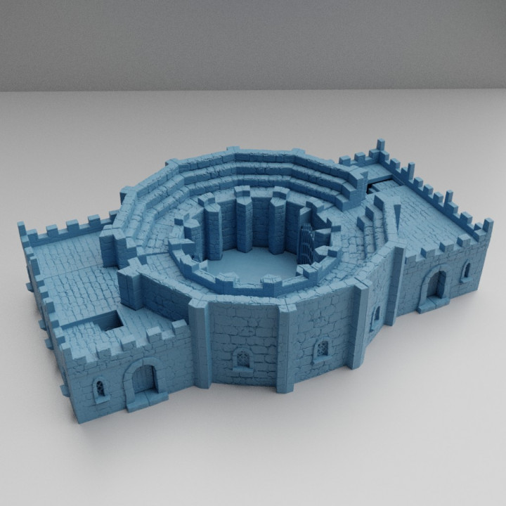3D Printable Small Arena - Tabletop Terrain - 28 MM by MiniatureLand