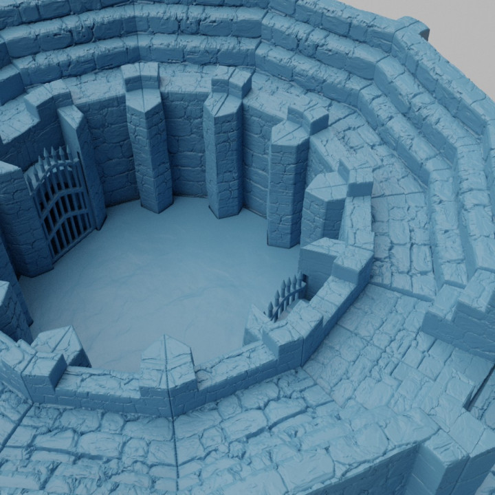 3D Printable Small Arena - Tabletop Terrain - 28 MM by MiniatureLand