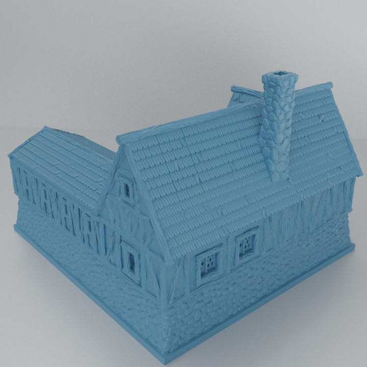 3D Printable Basic Stable - Tabletop Terrain - 28 MM by MiniatureLand