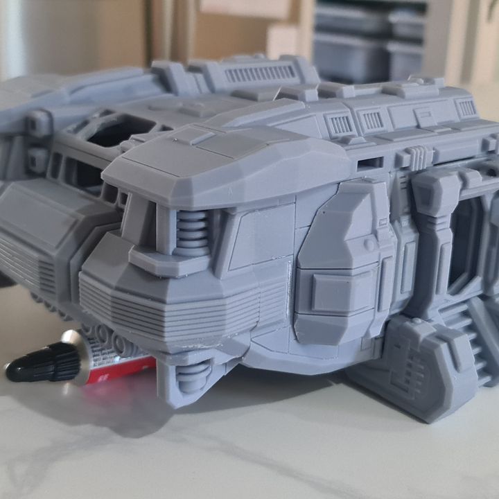 3D Print of UCV - The Brick - Universal Carrier Vessel base ship by ...