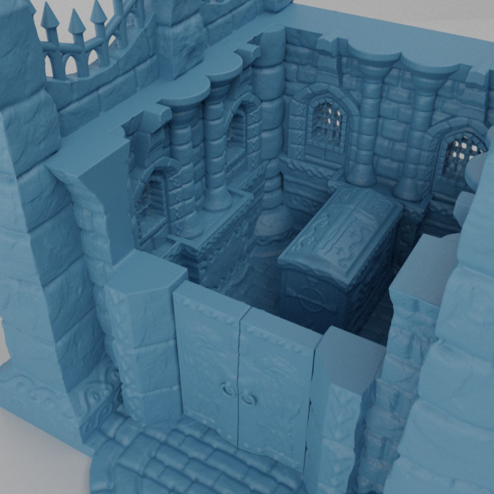 3D Printable Cemetary Tomb - Tabletop Terrain - 28 MM by MiniatureLand