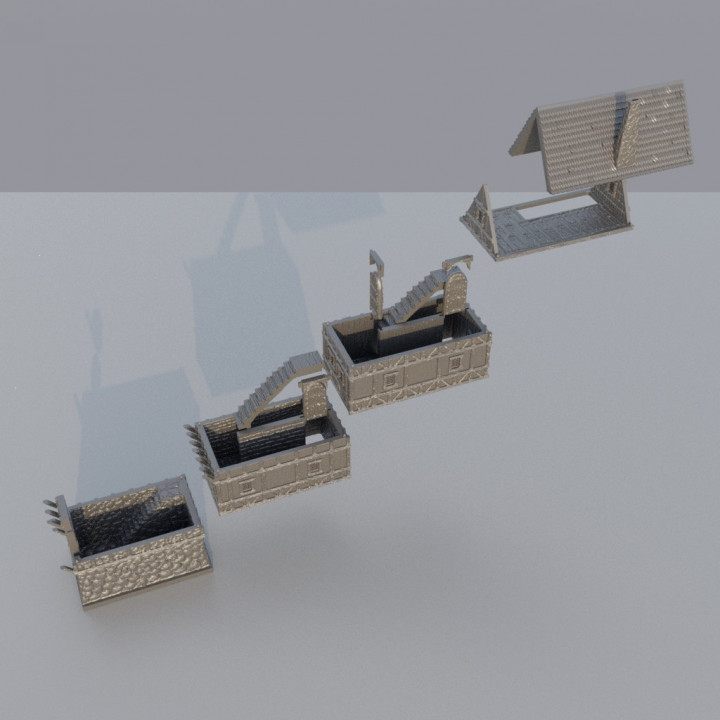 3D Printable Shop House - Tabletop Terrain - 28 MM by MiniatureLand