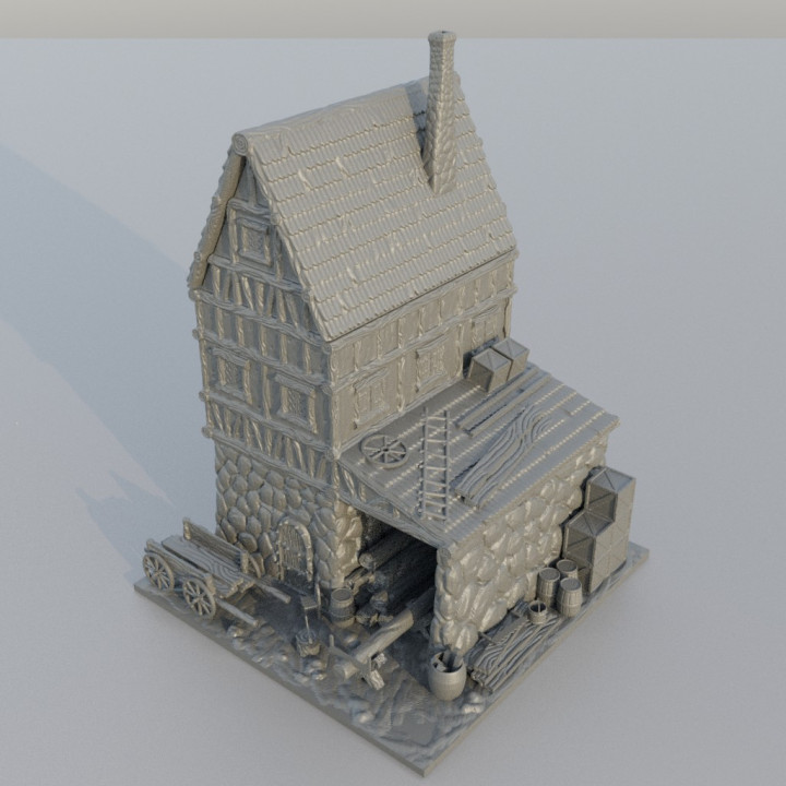 3D Printable Carpenter House - Tabletop Terrain - 28 MM by MiniatureLand