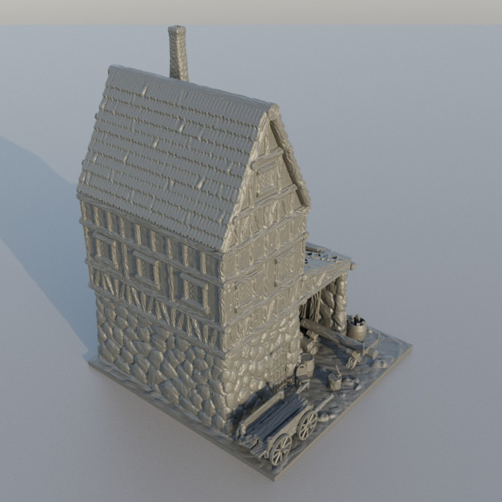 3D Printable Carpenter House - Tabletop Terrain - 28 MM by MiniatureLand