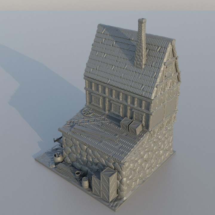 3D Printable Carpenter House - Tabletop Terrain - 28 MM by MiniatureLand