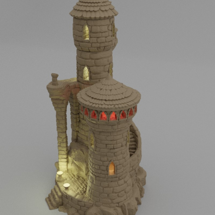3D Printable Small Magician Tower - Tabletop Terrain - 28 MM by ...
