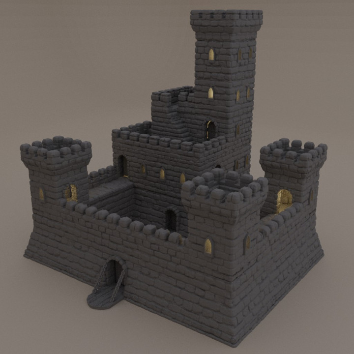 3D Printable Small Fort - Tabletop Terrain - 28 MM by MiniatureLand