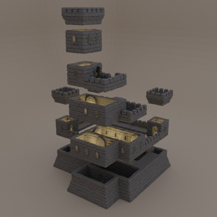 3D Printable Small Fort - Tabletop Terrain - 28 MM by MiniatureLand