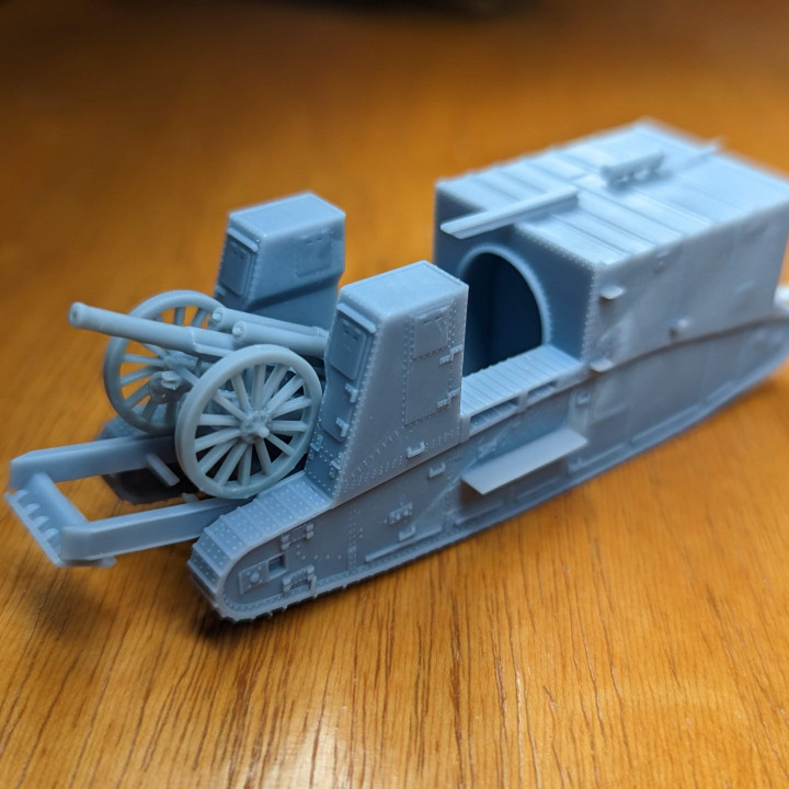 3D Printable Gun Carrier Mk.I (WW1, British Empire) by Wargame3d