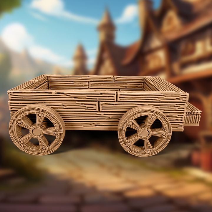 3D Printable Simple Wagon by Krakulu