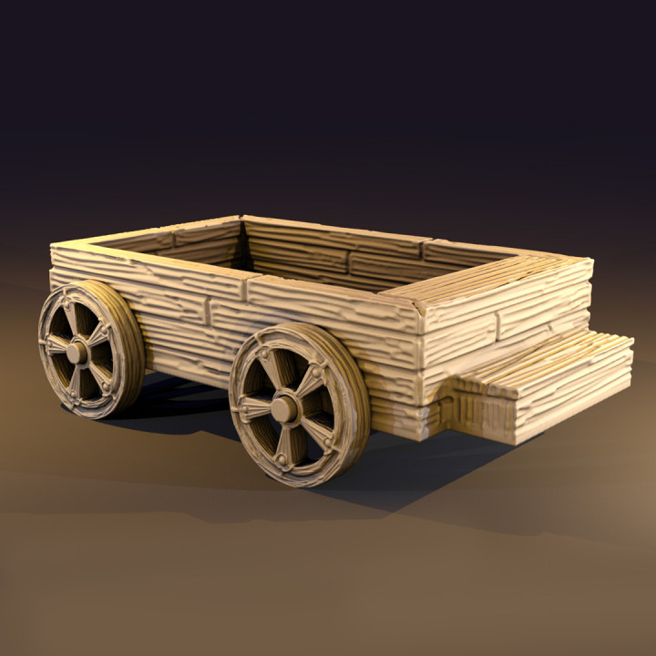 3D Printable Simple Wagon by Krakulu