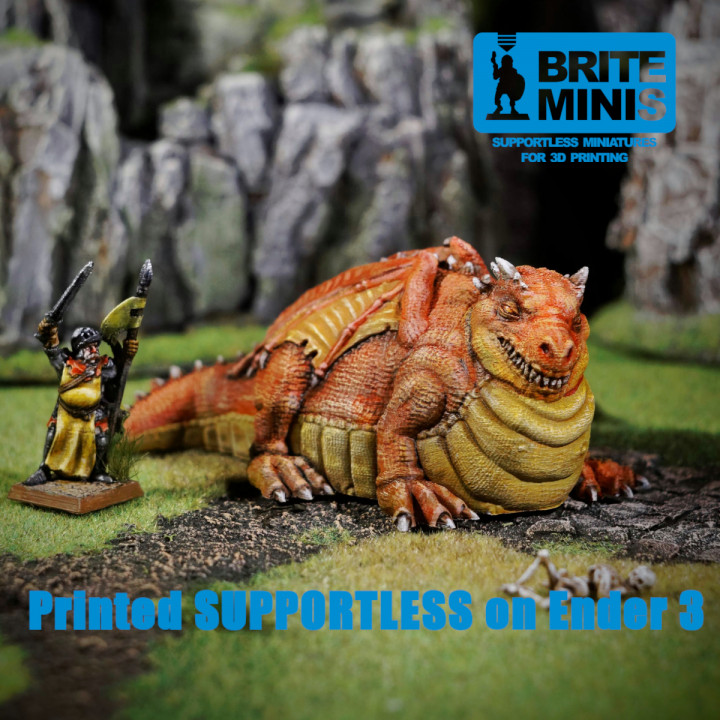 3D Printable Chubby dragon! Supportless & Easy to print - for FDM and ...