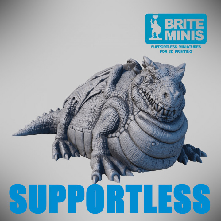 3D Printable Chubby dragon! Supportless & Easy to print - for FDM and ...