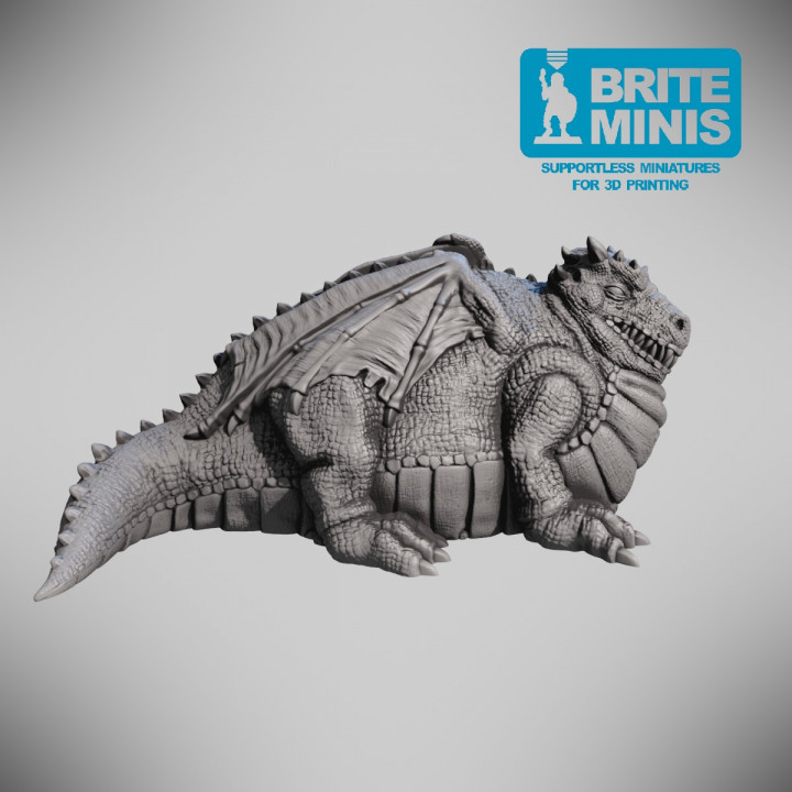 3D Printable Chubby dragon! Supportless & Easy to print - for FDM and ...