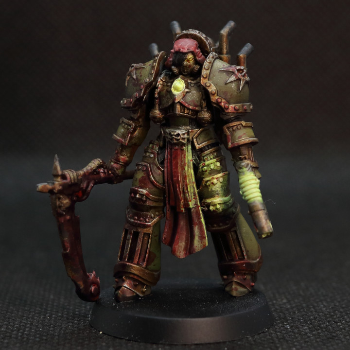 3D Print of Mortarion waifu anime figurine by Blaze_Hammer47