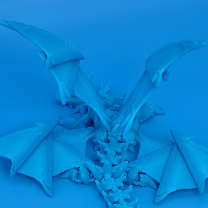 3D Print of Armored Spike Dragon by mistix3D