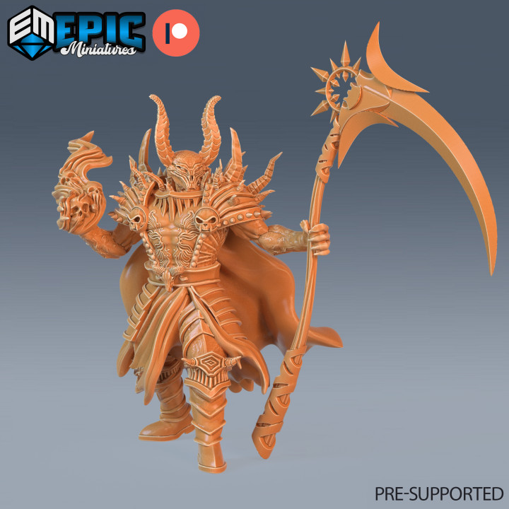 3D Printable Devil Warlord & Cerberus Set / Hell General & Three Headed ...